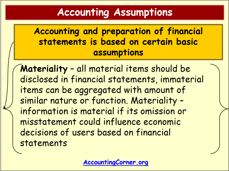 Accounting Concepts – Completeness, Neutrality, Others | Accounting Corner